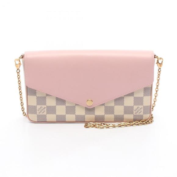 Louis Vuitton | Bags | Louis Vuitton Felicie Damier Azur And Oud Rose ...